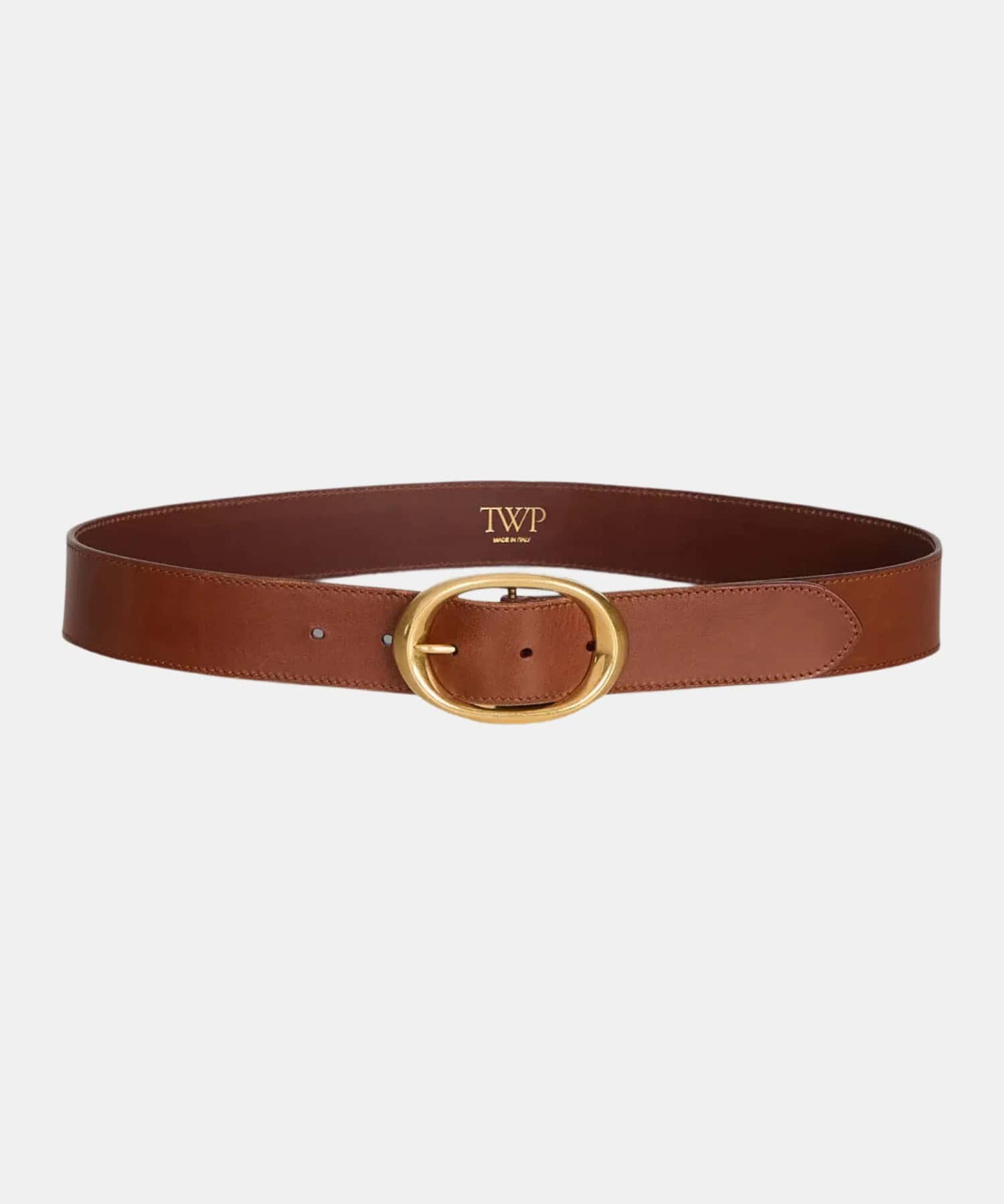 TWP Cognac Wide Belt